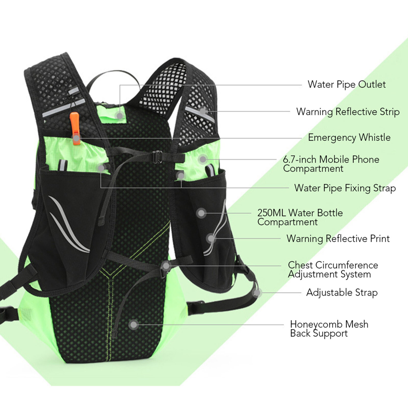 5L Hydration Vest Backpack Lightweight Breathable Running — фото 1