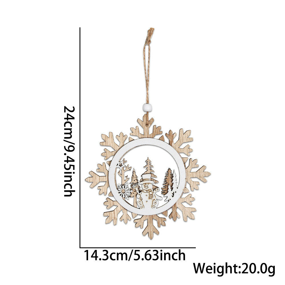 Новогодние деревянные украшения с забавными снеговиком оленем имбирным человеком дизайн снежная фигура