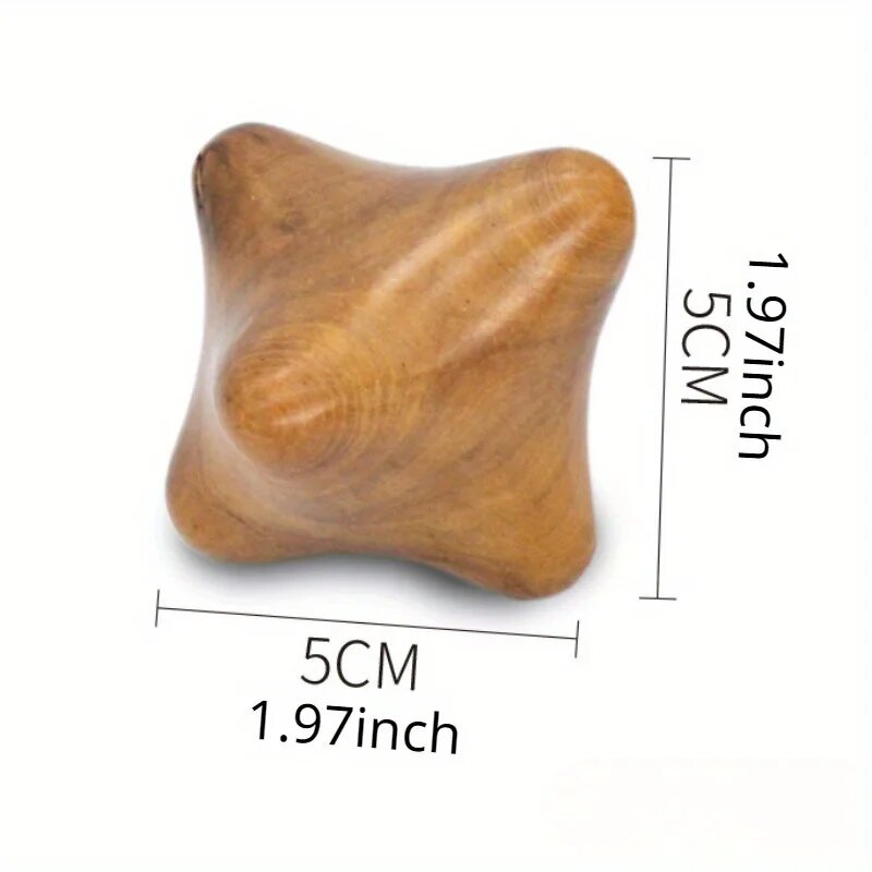 Шестигранный Массажный Шар Из Сандалового Дерева Для Меридианов Рук, Оборудование Для Ухода За Здоровьем