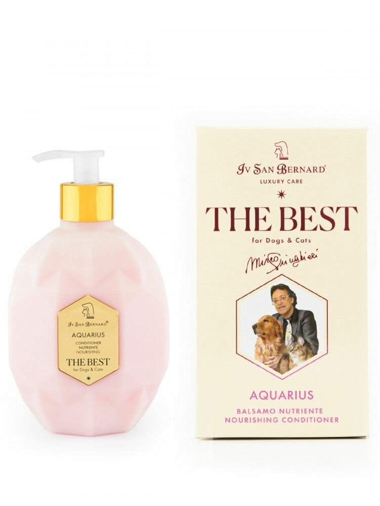 Iv San Bernard The Best line Aquarius Кондиционер для собак и кошек, для восстановления и питания шерсти, 500 мл