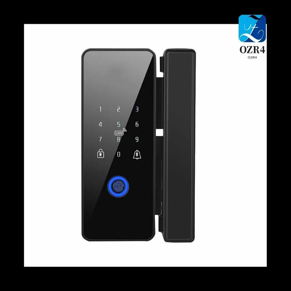 O8(G C K F) Водонепроницаемый смарт-дверной замок Tuya Wifi с электронным ободком совместим стеклянной двери, стиль 2