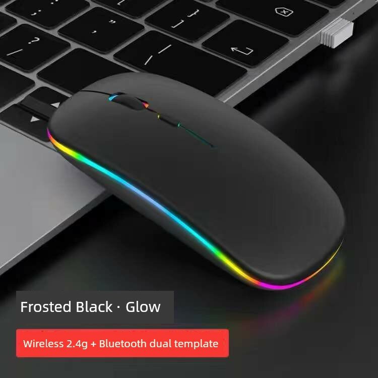Бесшумная беспроводная Bluetooth-мышь для бизнеса, офиса, игр, универсальная для ноутбуков, настольных компьютеров,