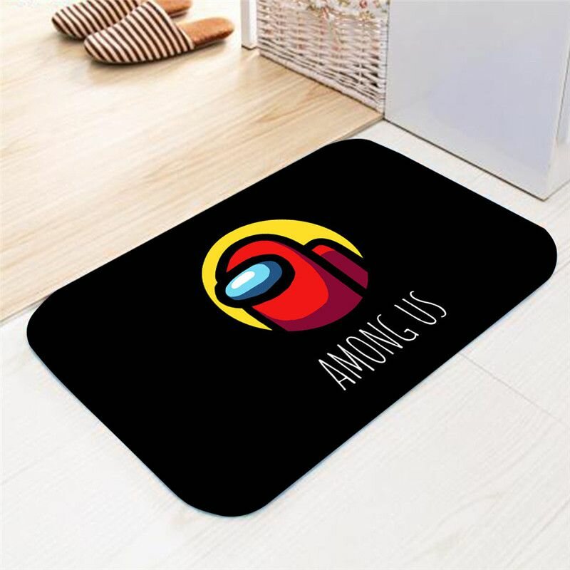 Ковровый коврик амонг для пола недскользящий ванная комната игра баня фланелевый декор ковер дом черный желтый