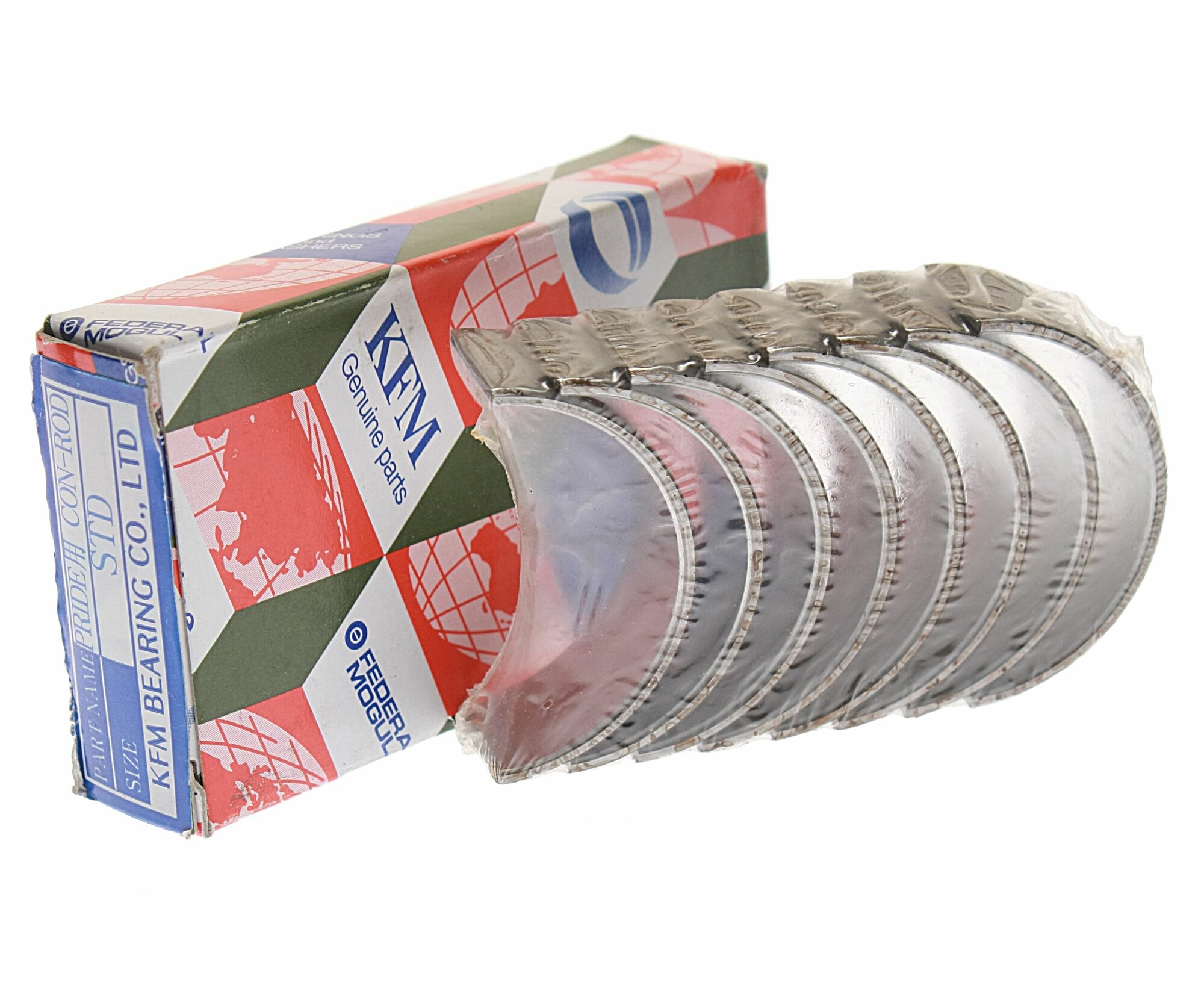 Вкладыши KIA Rio (00-) (1.5), Spectra, Sephia (00-) (1.6) шатунные d+0.00 комплект (8шт.)