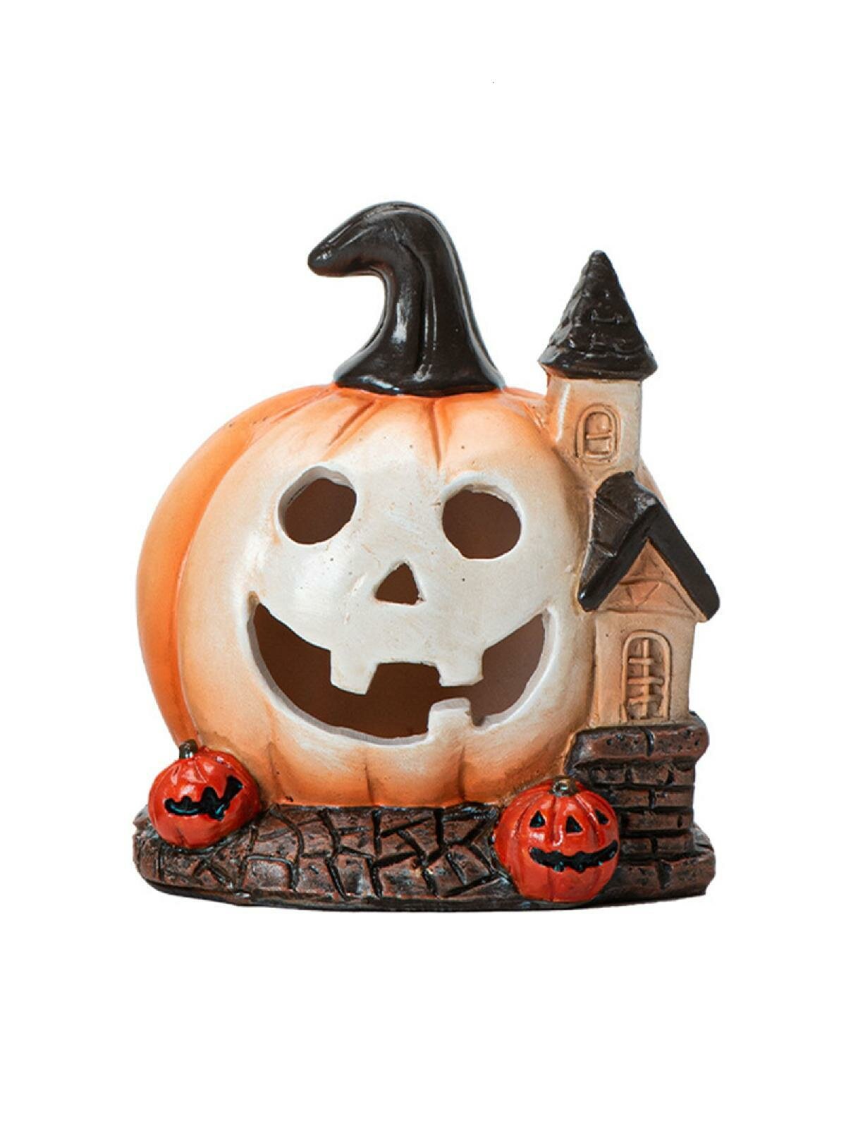 Украшения из тыквы на Хэллоуин, фигурки из смолы, Тыквенные украшения для сада Фей