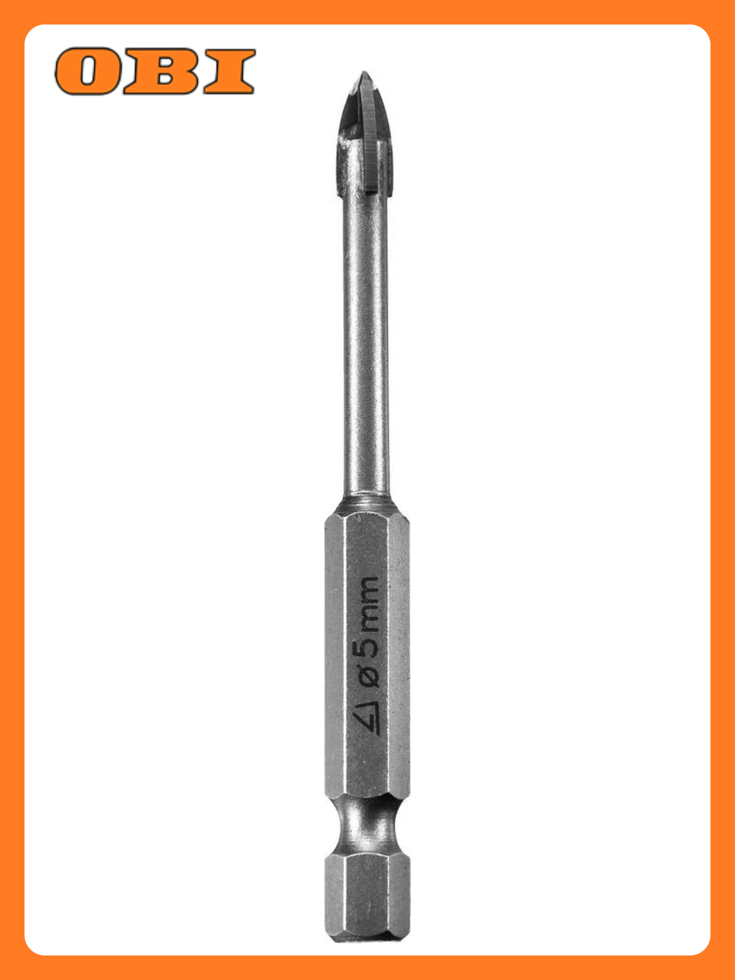 Сверло STAYER PROFESSIONAL, для кафеля и стекла, шестигранный хвостовик, 5мм