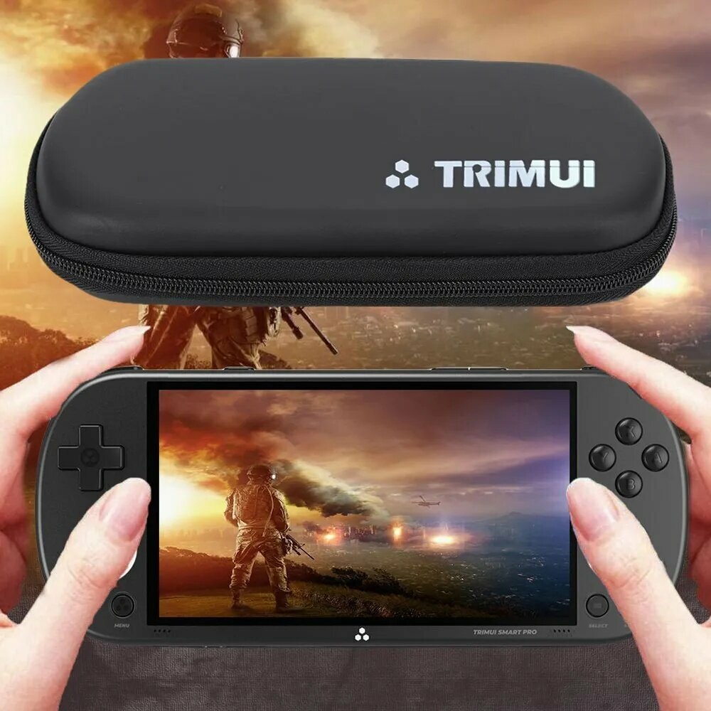Чехол для TRIMUI Smart Pro, сетчатый, с карабином, компактный