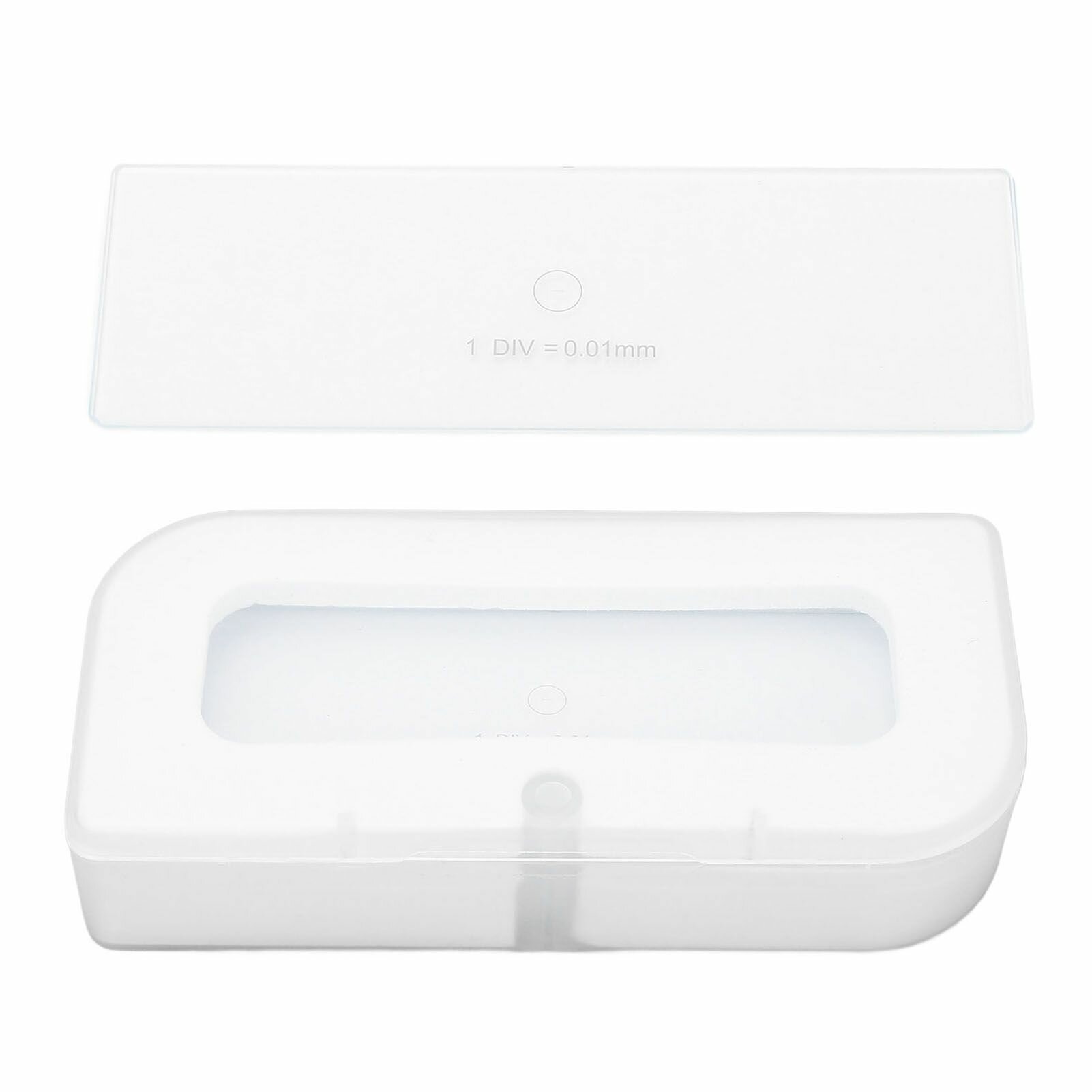 Калибровочная пластина 0,01 мм с перекрестием для микроскопа