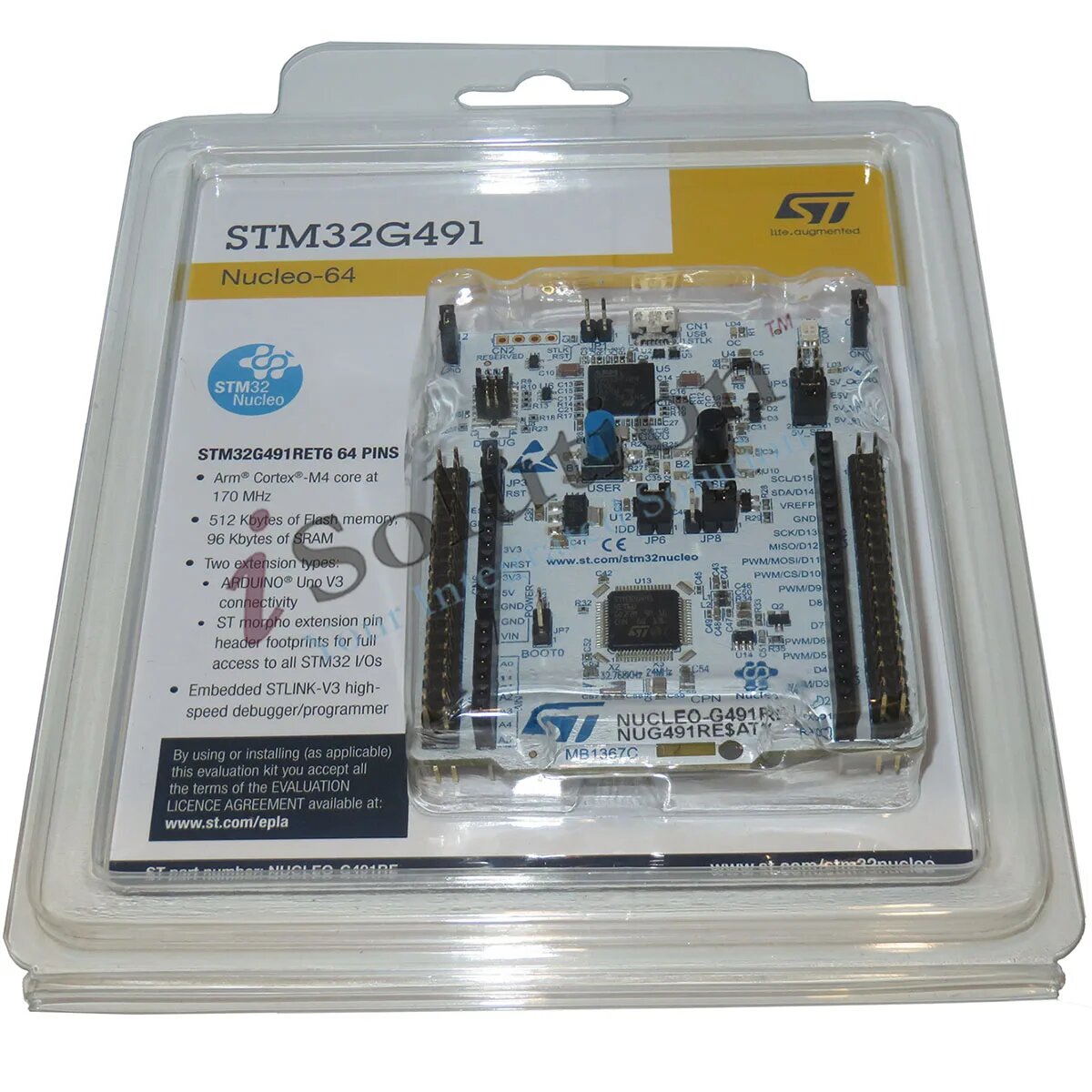 Модуль STM32 Nucleo-64 с микроконтроллером STM32G491RE