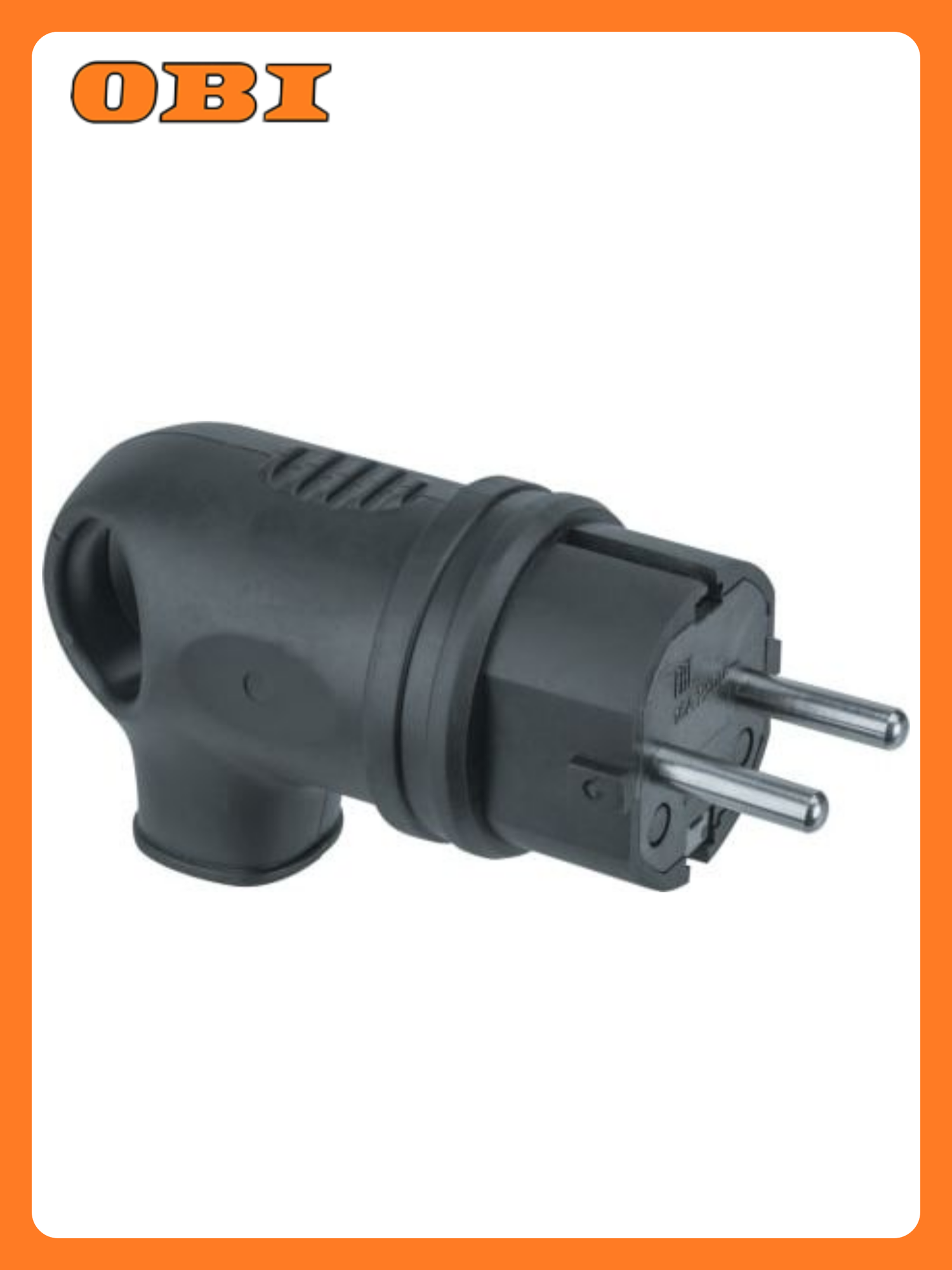 Вилка угловая NAVIGATOR 16А с/з каучук IP44 черная