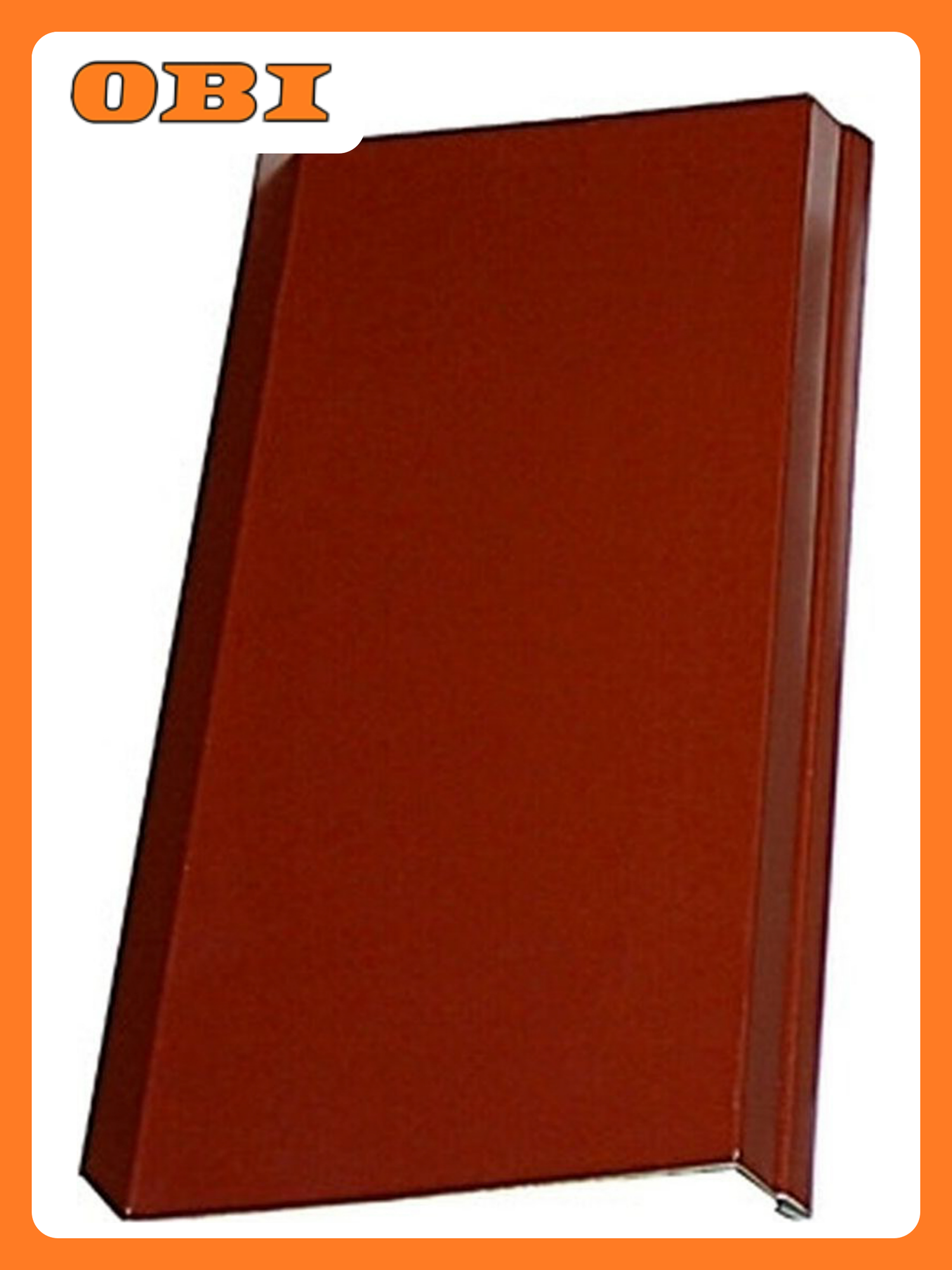 Отлив для окна Таврос, стальной, матовый, коричневый, 100x2000мм