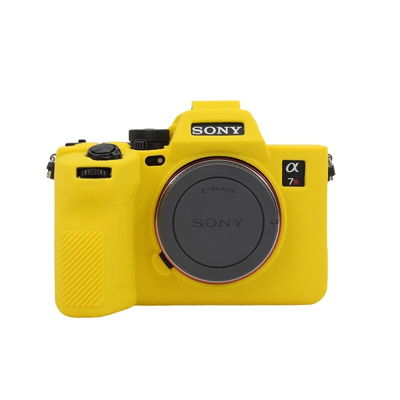 Премиум-кассета из толстого матового силикона для камеры Sony A7R5, желтый цвет, защитный чехол, 1 шт
