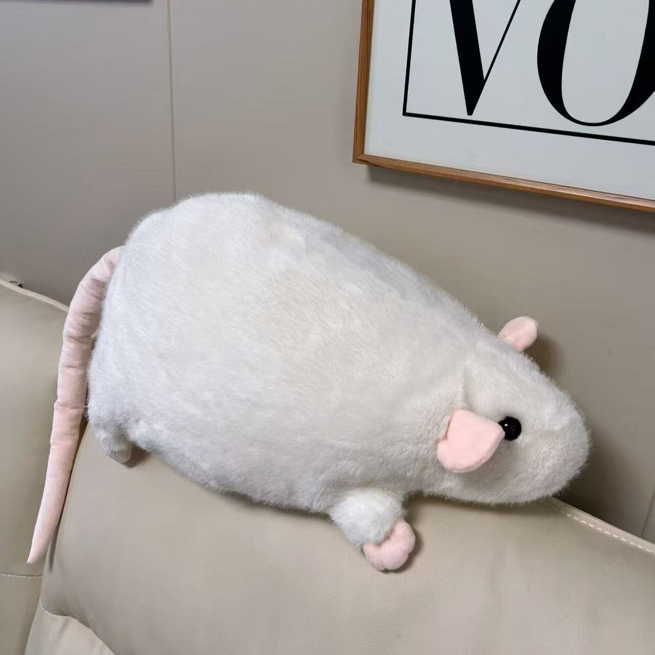 Мягкая подушка в виде крысы, большая игрушка в виде крысы, реалистичная кукла.