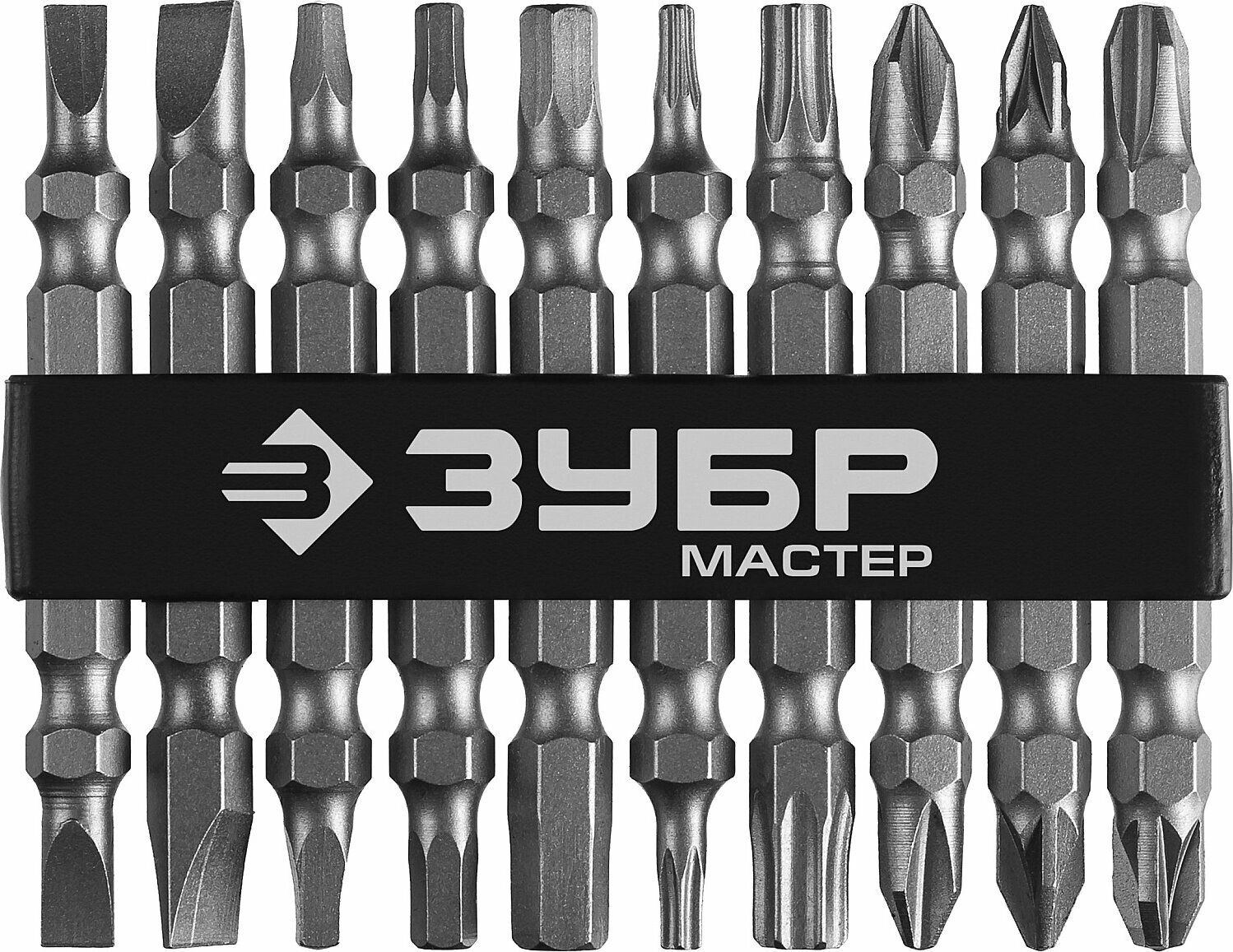 Двусторонние длинные биты ЗУБР 26089-H10