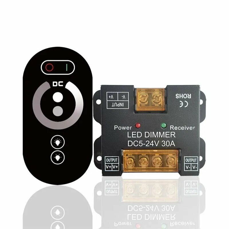 RF 30A Сенсорный Dc12V Dc24V Одноцветный Контроллер LED Dimmer