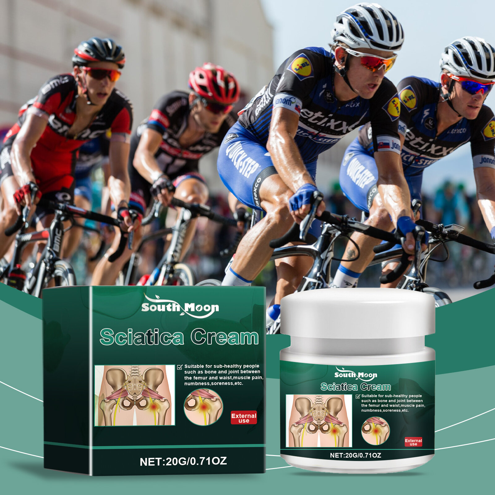 Мазь для ухода за ишиасом South Moon, облегчение боли в плече, шее, пояснице, суставах, ишиасе, бедренной кости, мазь для ухода за телом