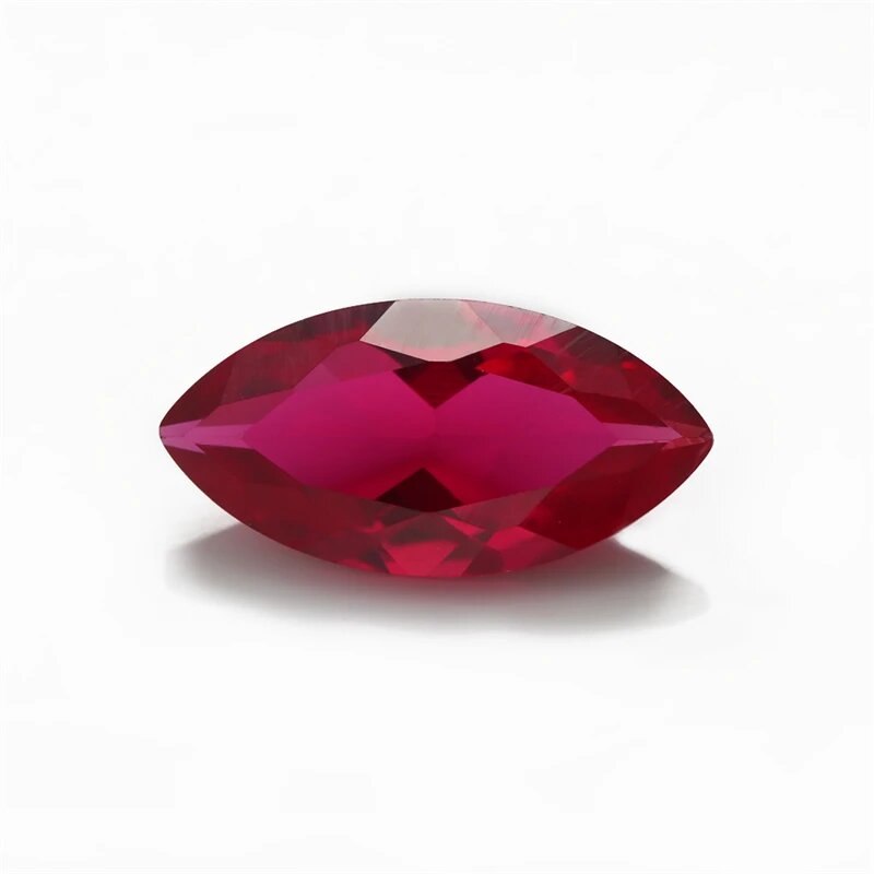 Красный синтетический корунд бусины Marquise Cut 4x8mm 100pcs, Nubmer 5 Color