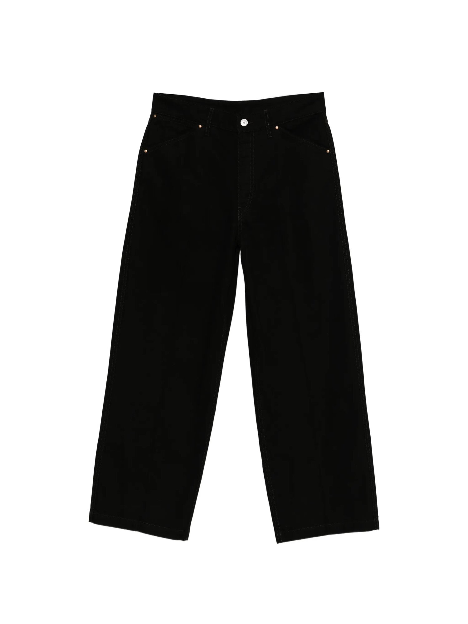 Джинсы LEMAIRE Cotton jeans, размер 46, black/black