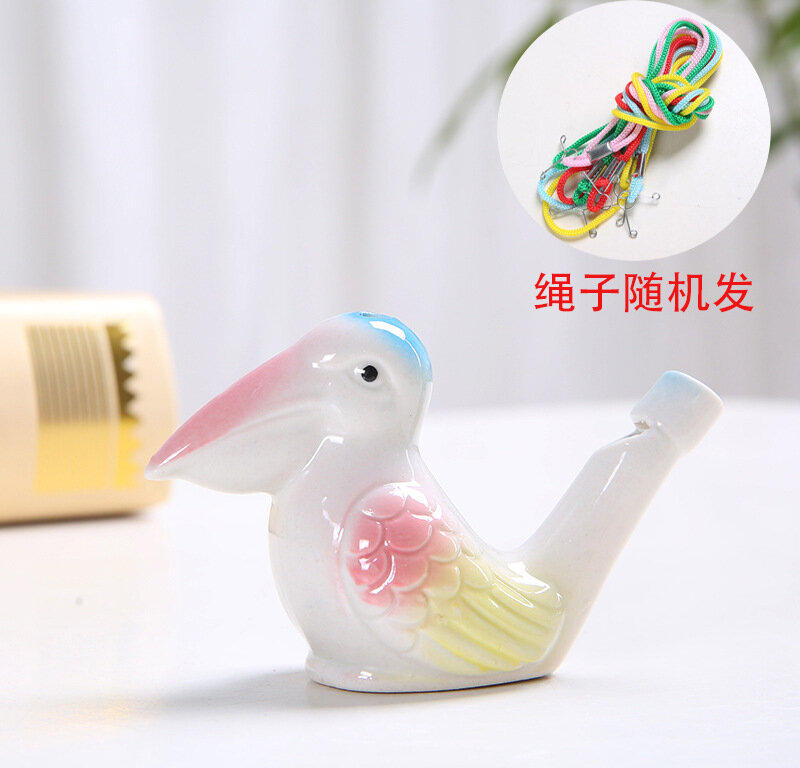 Детский свисток для птиц с водой, свисток с звуком птицы, подарок для детского сада, керамическая игрушка для птиц, водяной свисток для животных