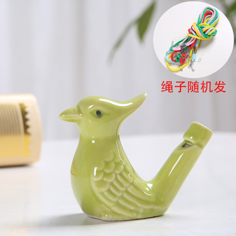 Детский свисток для птиц с водой, свисток с звуком птицы, подарок для детского сада, керамическая игрушка для птиц, водяной свисток для животных