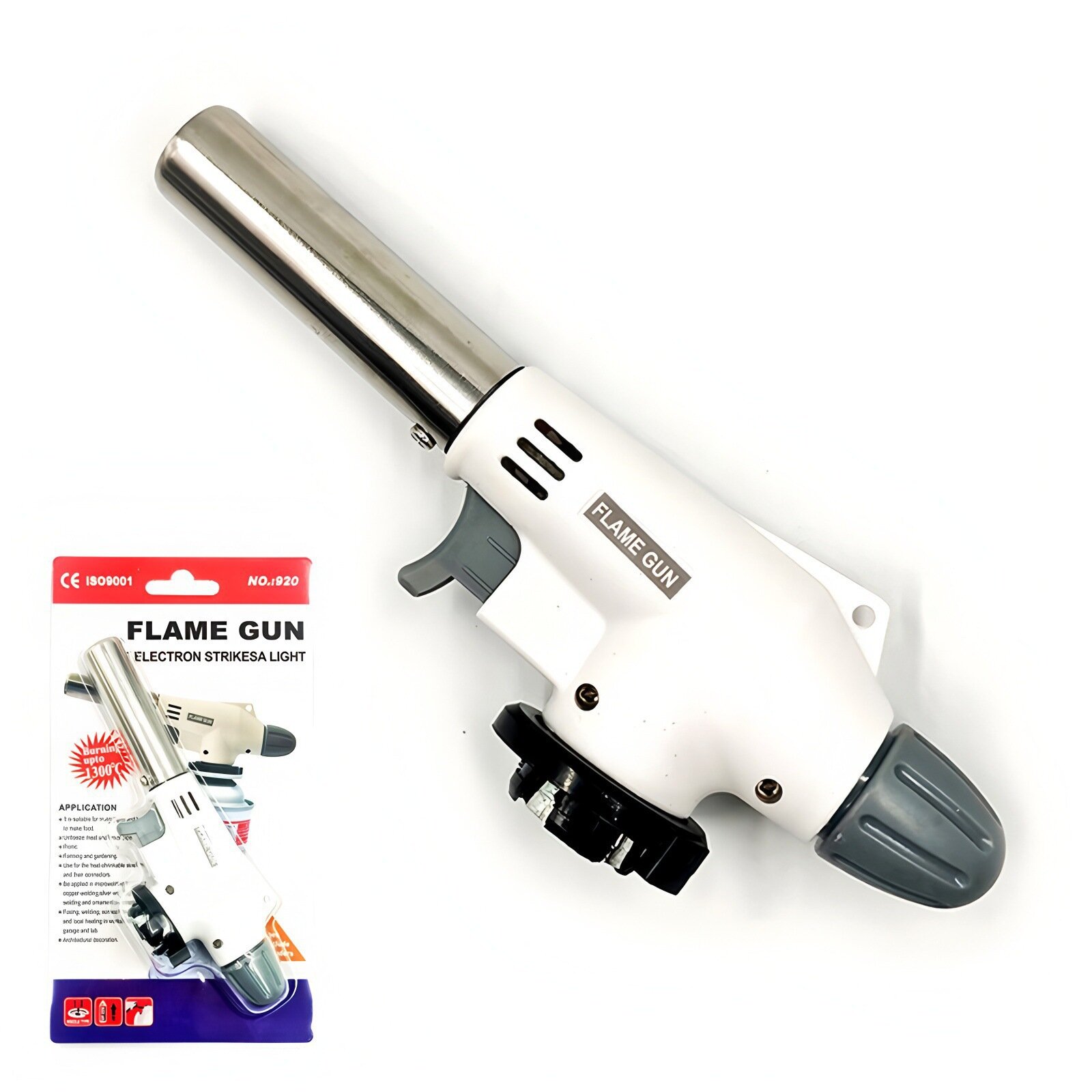 Огнемет Мощный огонь для сжигания свиной шерсти и кожи, бытовой картридж с газом, ручной огнемет