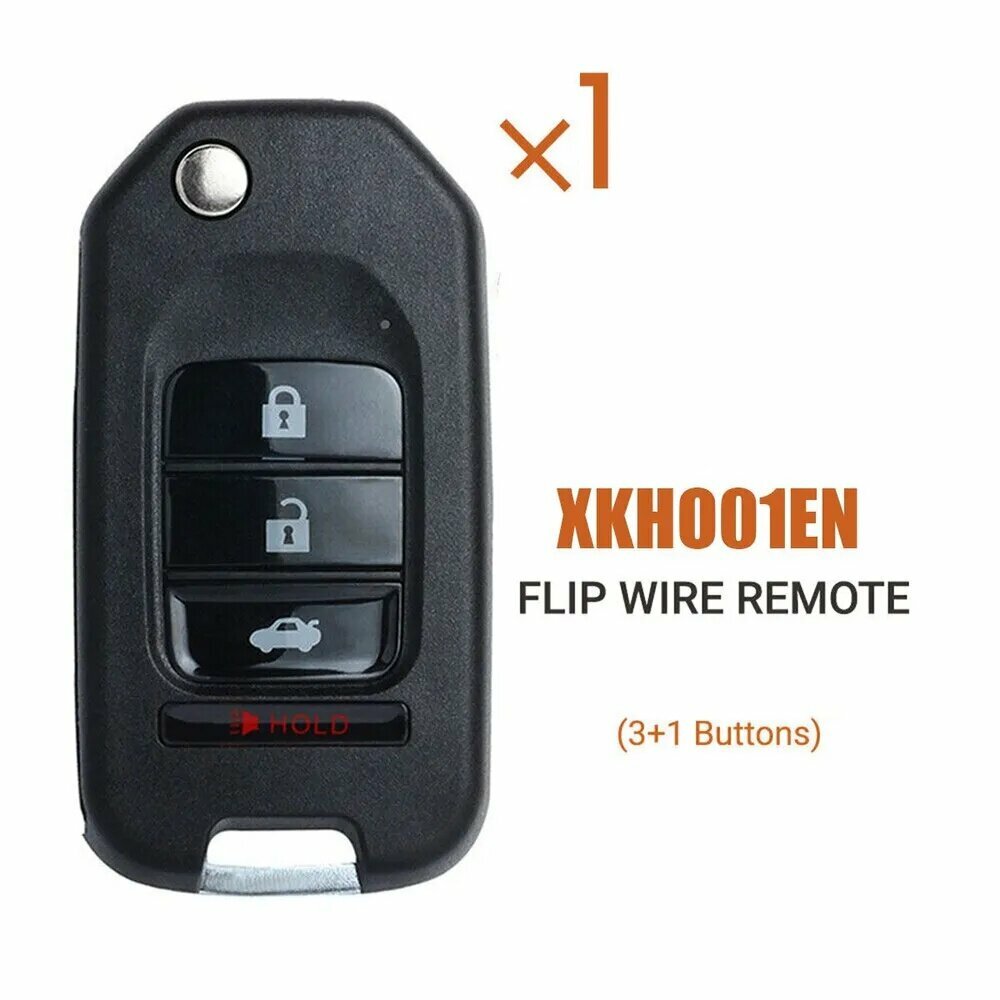 Xhorse XKHO01EN Универсальный проводной дистанционный ключ Брелок Flip 3 + 1 кнопка для Honda Type VVDI Ключевой инструмент