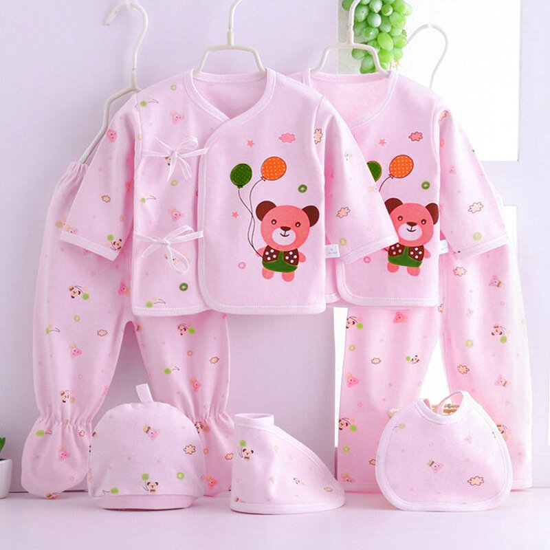 Подарочная коробка для новорожденных из чистого хлопка, одежда для новорожденных, костюм на осень, весну и лето, подарок на полнолуние, детские принадлежности