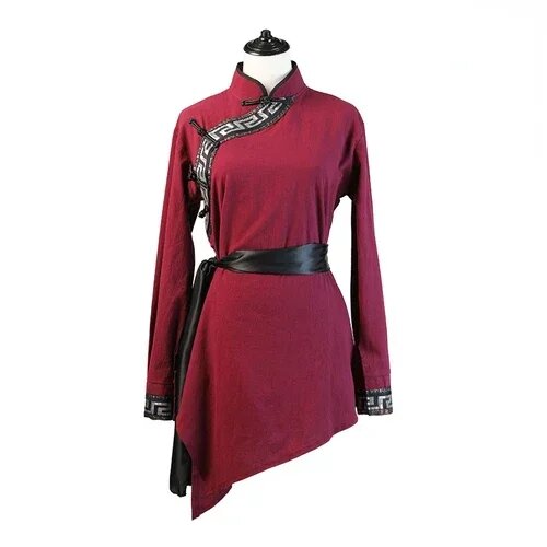 Национальные костюмы для танца Бордовый, XXL, Male4