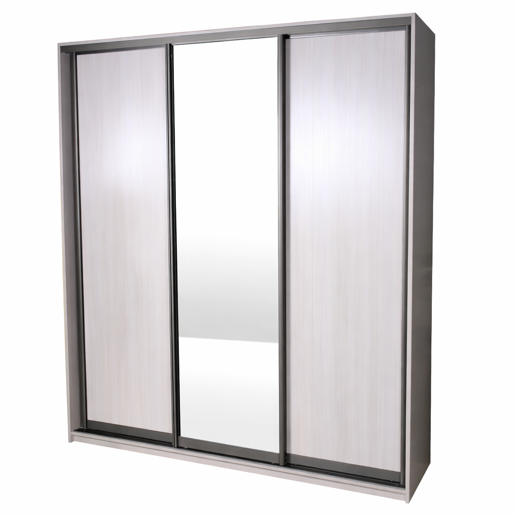 Шкаф-купе Премиум, 3-х дверный, 180х60х220 см, с зеркалом, Вяз