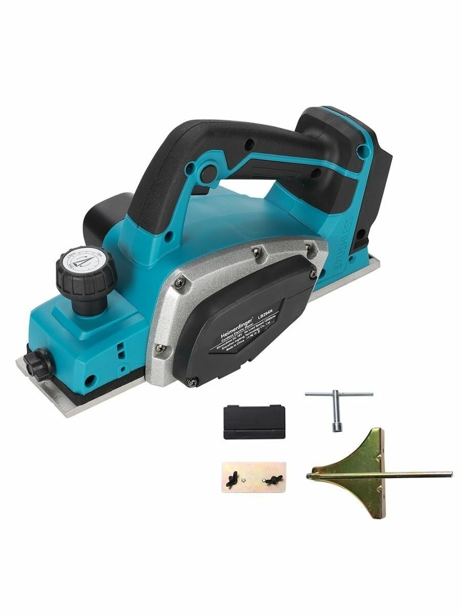Эксклюзивный сетевой электрорубанок Heimerdinger LB294N 18 вольт для фугования древесины, аккумулятор не включен