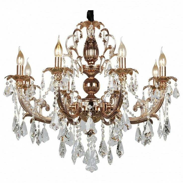 Люстра Omnilux Grosseto OML-77723-08 цвет золото Накаливания, Светодиодные Флористика