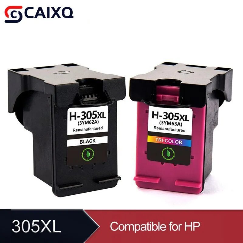 HP Комплект картриджей Совместимый чернильный картридж 305XL для струйного принтера HP Картридж для принтера HP DeskJet 2710/2720 4110/4120/6420, совместимый, Набор CMYK, 2 шт