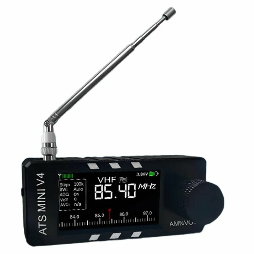 Новый мини-радиоприемник V4 ATS MINI SI4732, работающий во всех диапазонах FM, AM, SSB, LSB, с USB-подключением и встроенным высокоимпедансным усилителем для наушников.