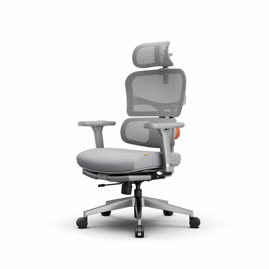 Эргономичное компьютерное кресло FoxGear NETZ модель X, серый (FG-NETZ-X-GY)