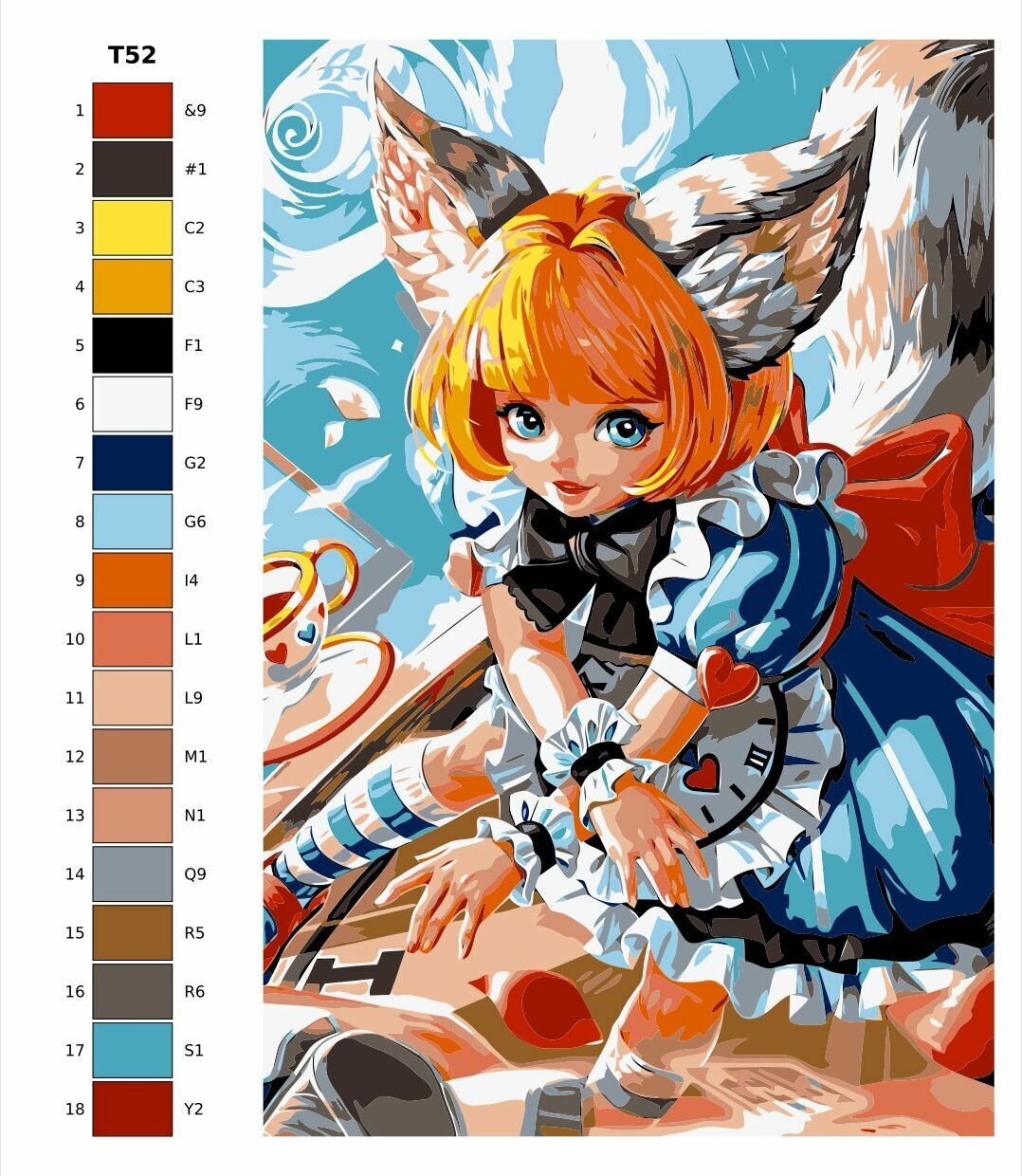 Картина по номерам Т 52 "Mobile Legends: На На" 70x110 см