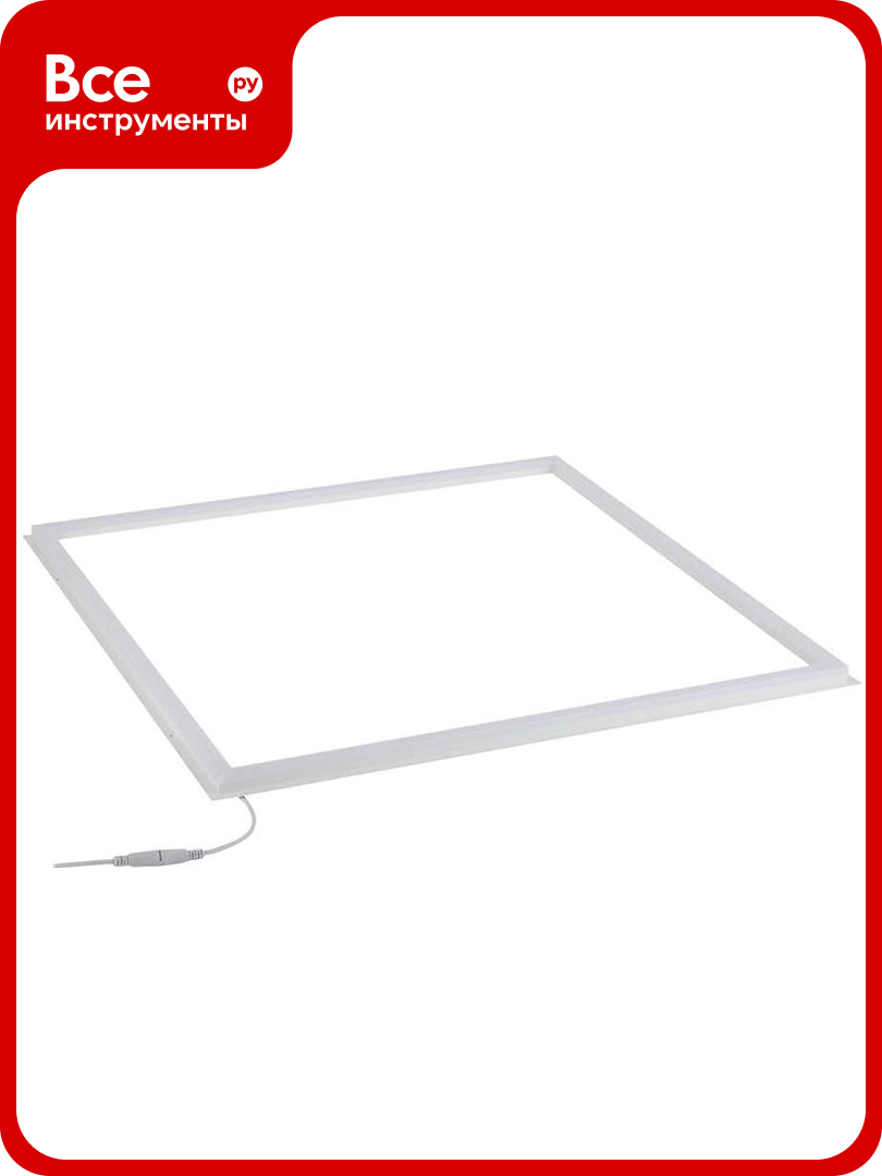 Светодиодная встраиваемая панель-рамка General Lighting Systems 595х595х12мм GLWF-U2-40BT-600-6, 40Вт, 3500Лм, холодный