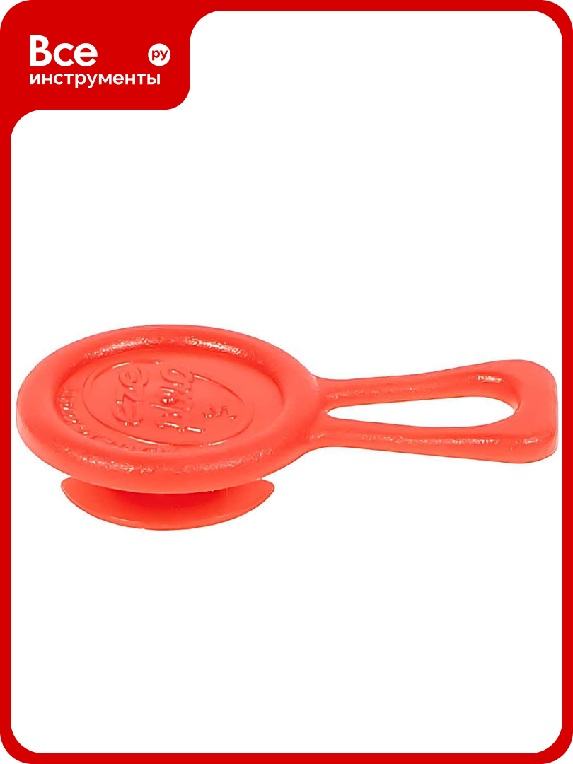 Пластиковая заглушка с лапкой Миниворкс под отверстие Ø9.8-16.5 мм, подходит под резьбу М14, М16, красный, 15 шт TP1/4