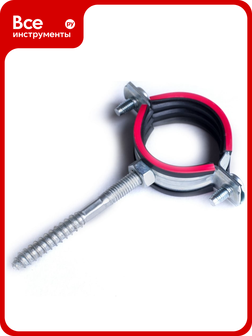 Сантехнический хомут BILTI М8 1/2" 20-24 мм, комплект 2 шт. Б-ХОМС-М8/1/2-20-24-Х345