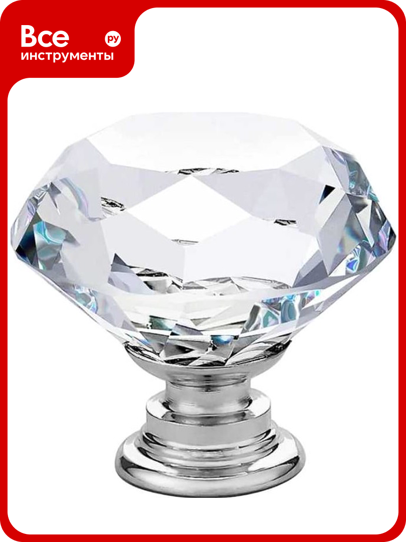 Ручка-кнопка Inred in.01.2020.0. pc кристалл хром 102288