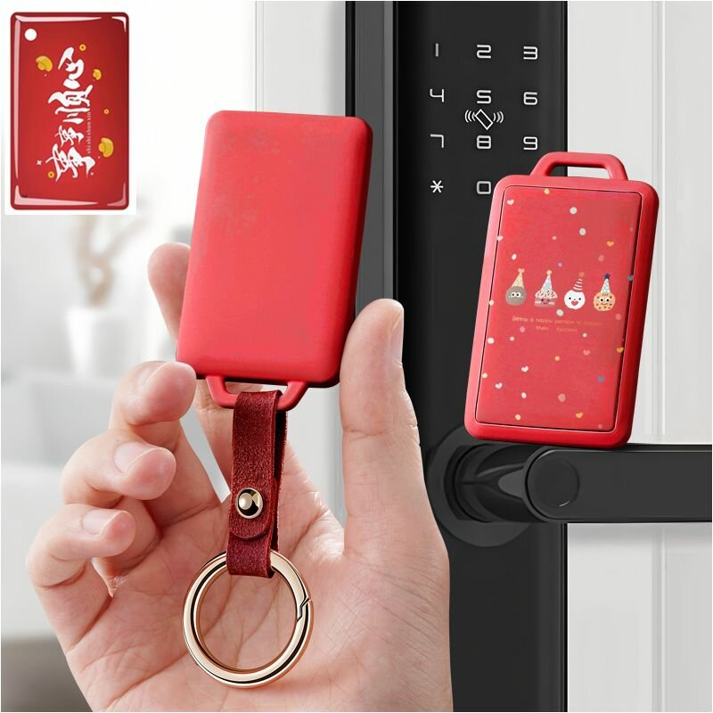 Применимый держатель карты доступа, защитный чехол, капля воды, прямоугольный держатель карты для электромобиля, мини-лифт, карта сообщества, карта автобуса