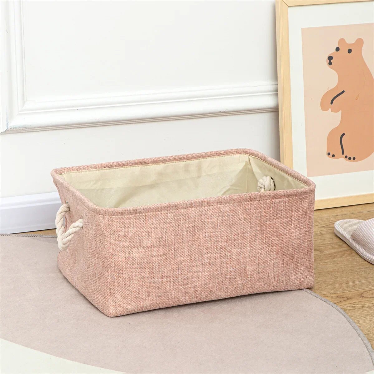 Корзина для хранения Fiberflax, розовый, M-36x26x16см