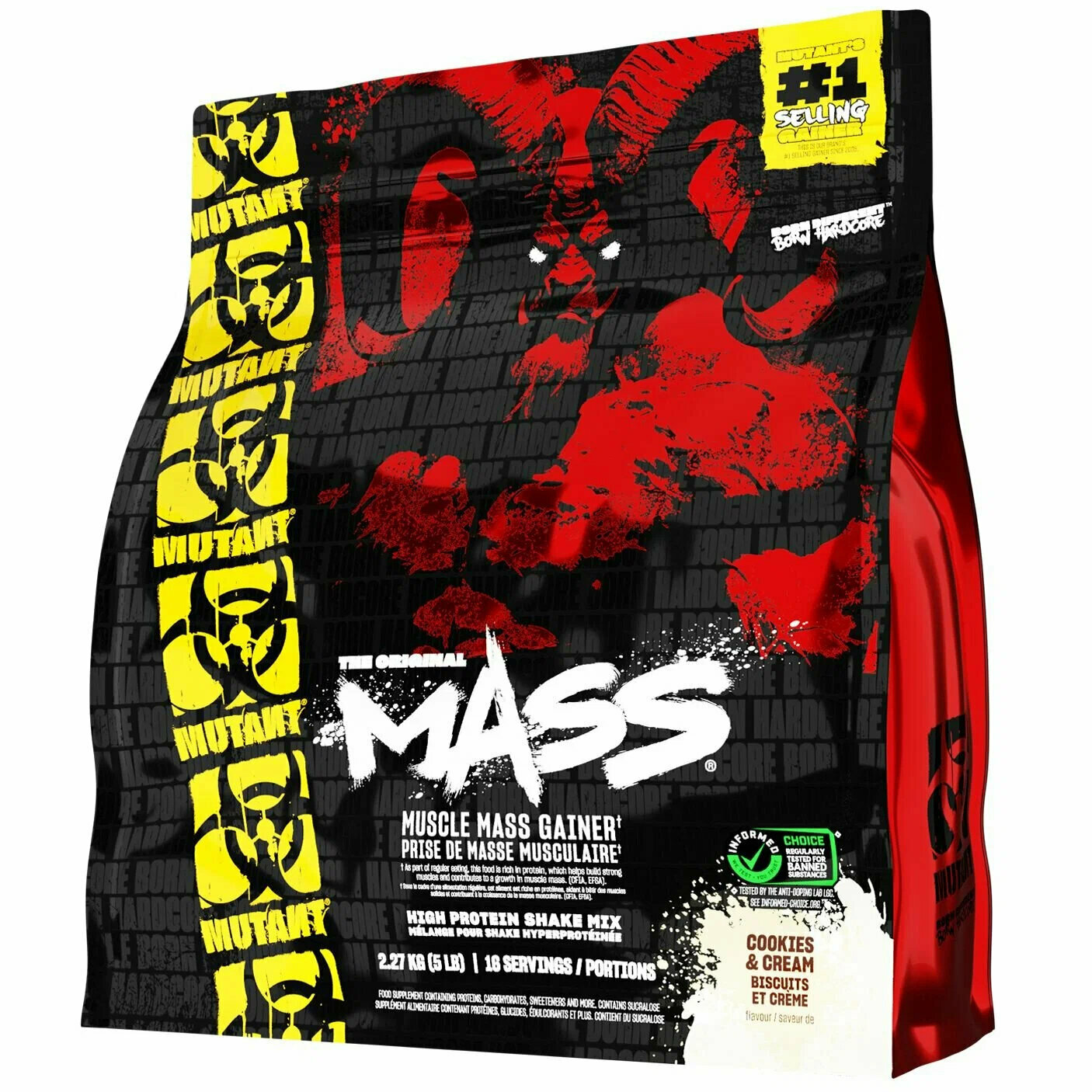 Гейнер Mutant Mass - 2270 грамм (5lb), печенье с кремом