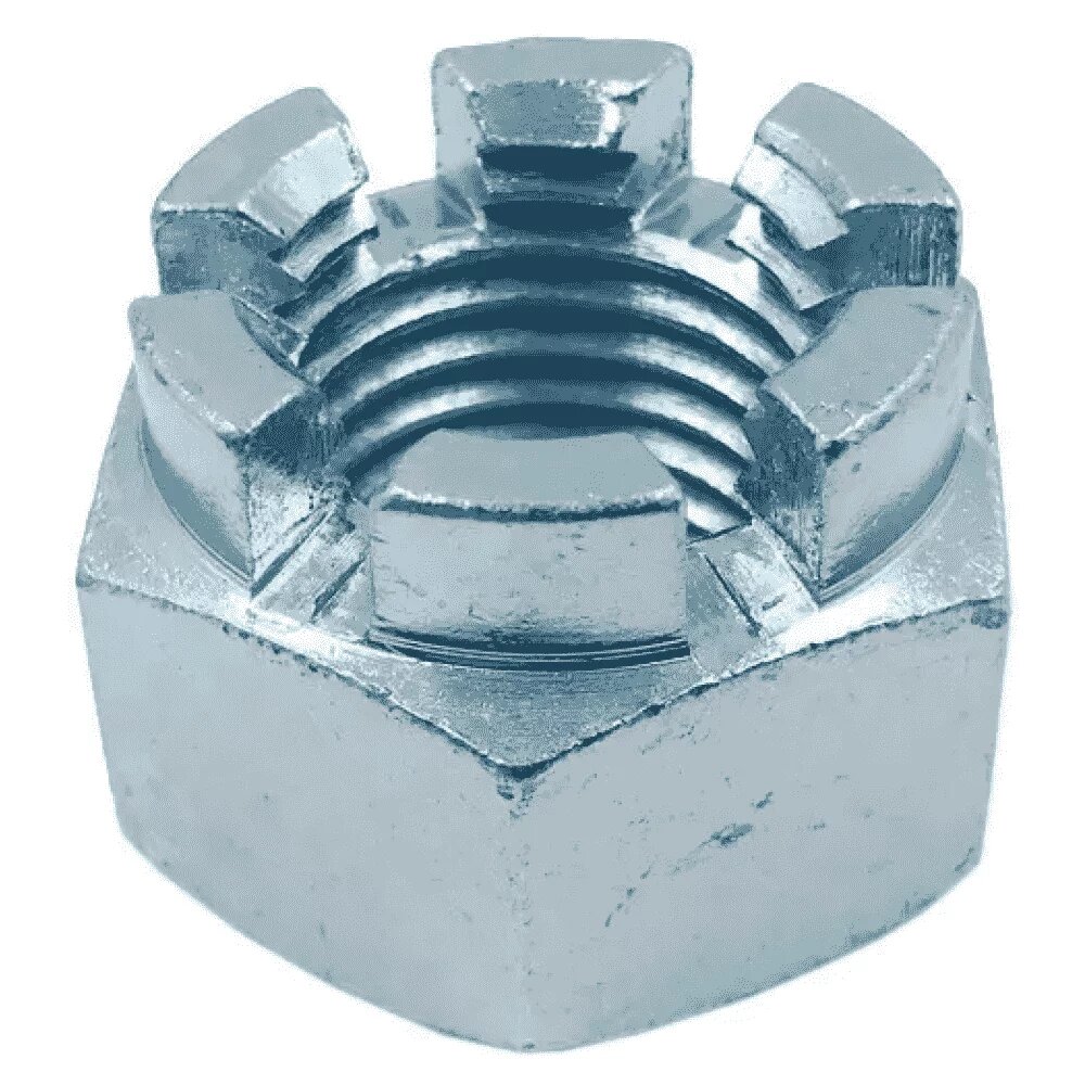 Гайка корончатая DIN 935 исп.2 М36 цинк (10 шт.)