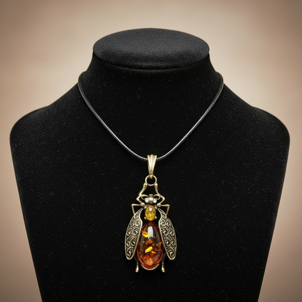 Подвеска, янтарь