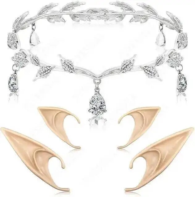 Викторианский средневековый костюм феи для женщины Серебряный, S, silver