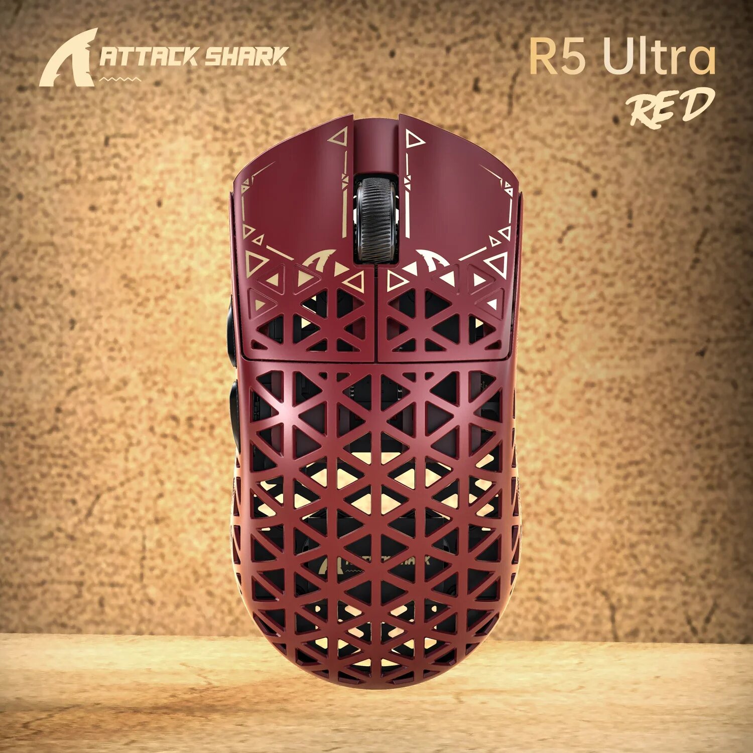 Беспроводная игровая мышь Attack Shark R5 Ultra Red
