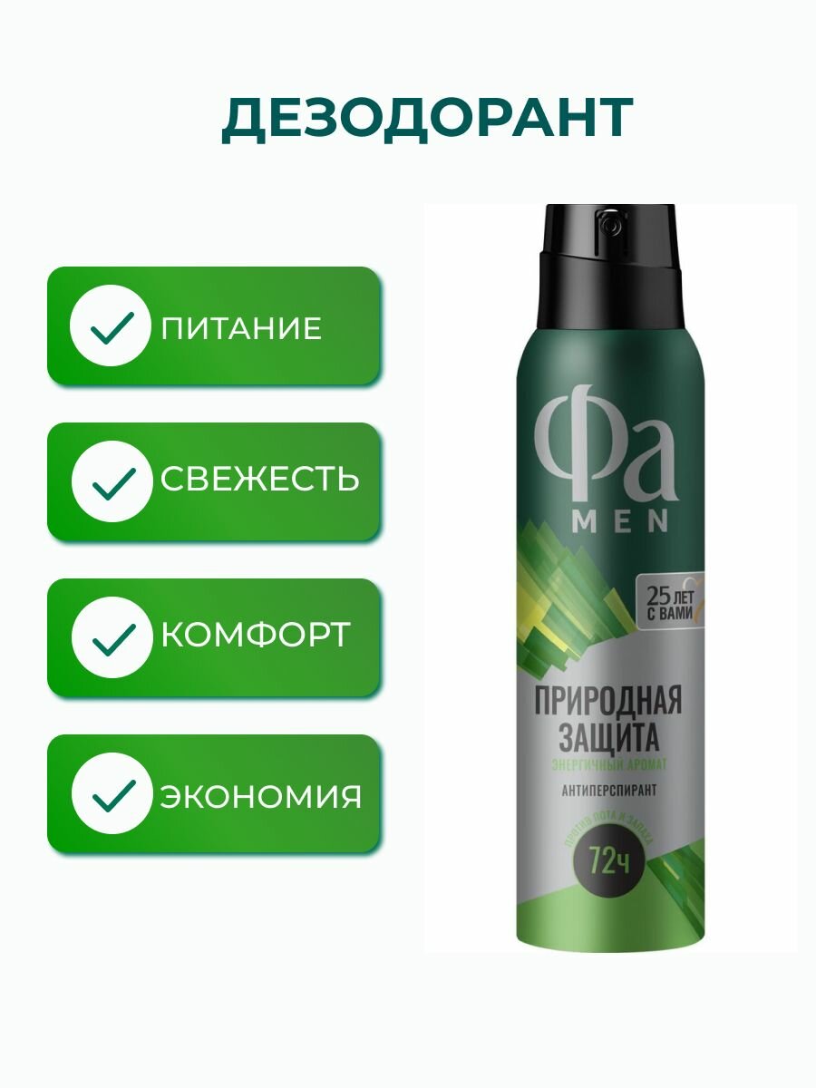 ФА 150мл спрей мужской Природная Защита кактус