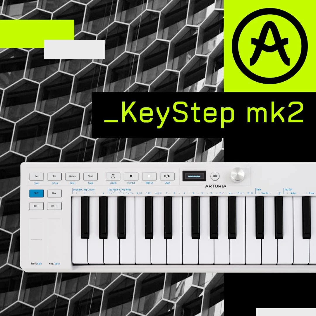 MIDI клавиатура/контроллер Arturia KeyStep MK2 32 клавиши Aftertouch и Velocity