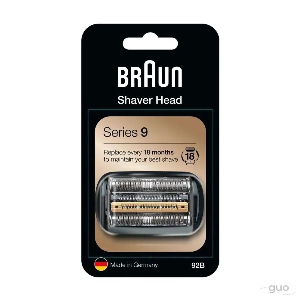 Сетка и режущий блок Braun 92B для электробритв Series 9 черного цвета