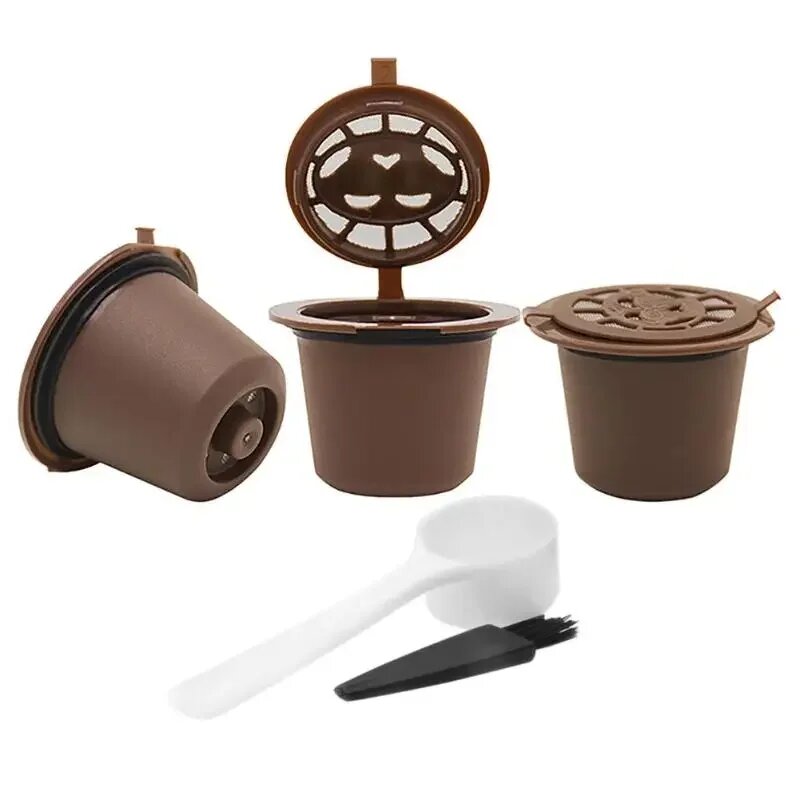 Многоразовые капсулы Nespresso, коричневые, 1 комплект